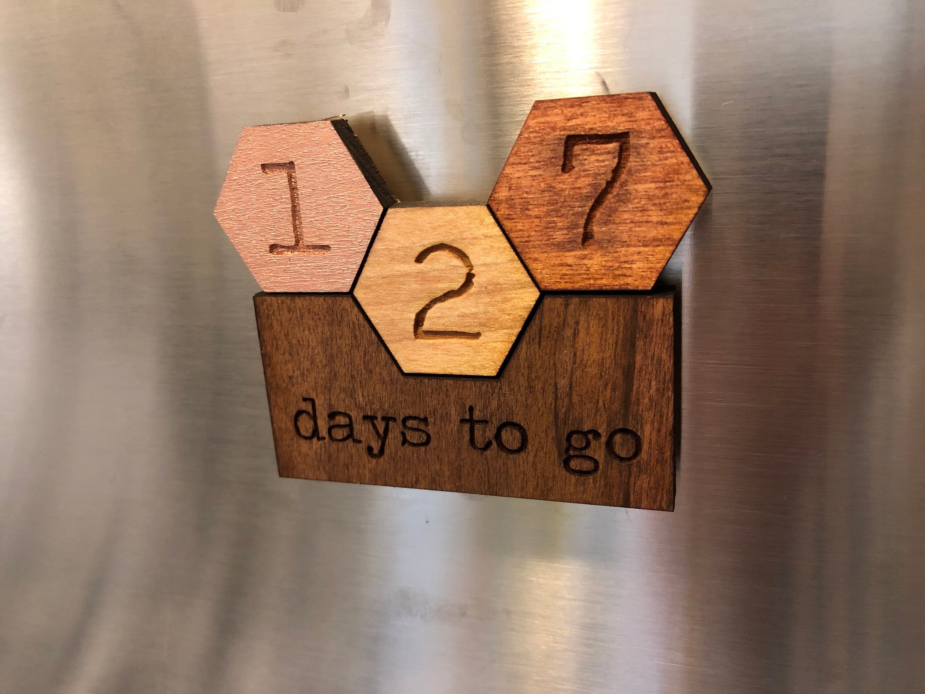 Hexagon Countdown Calendar Magnets - Etsy