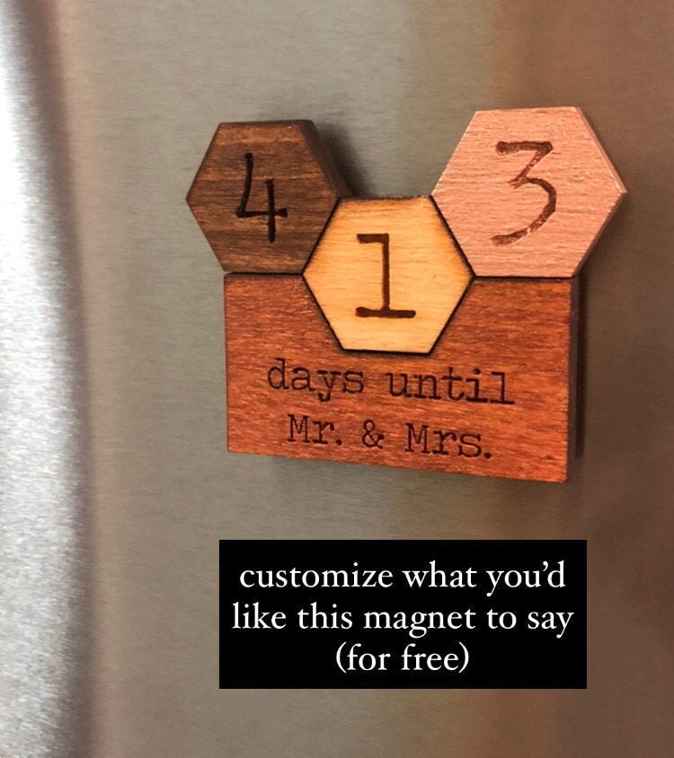 Hexagon Countdown Calendar Magnets - Etsy