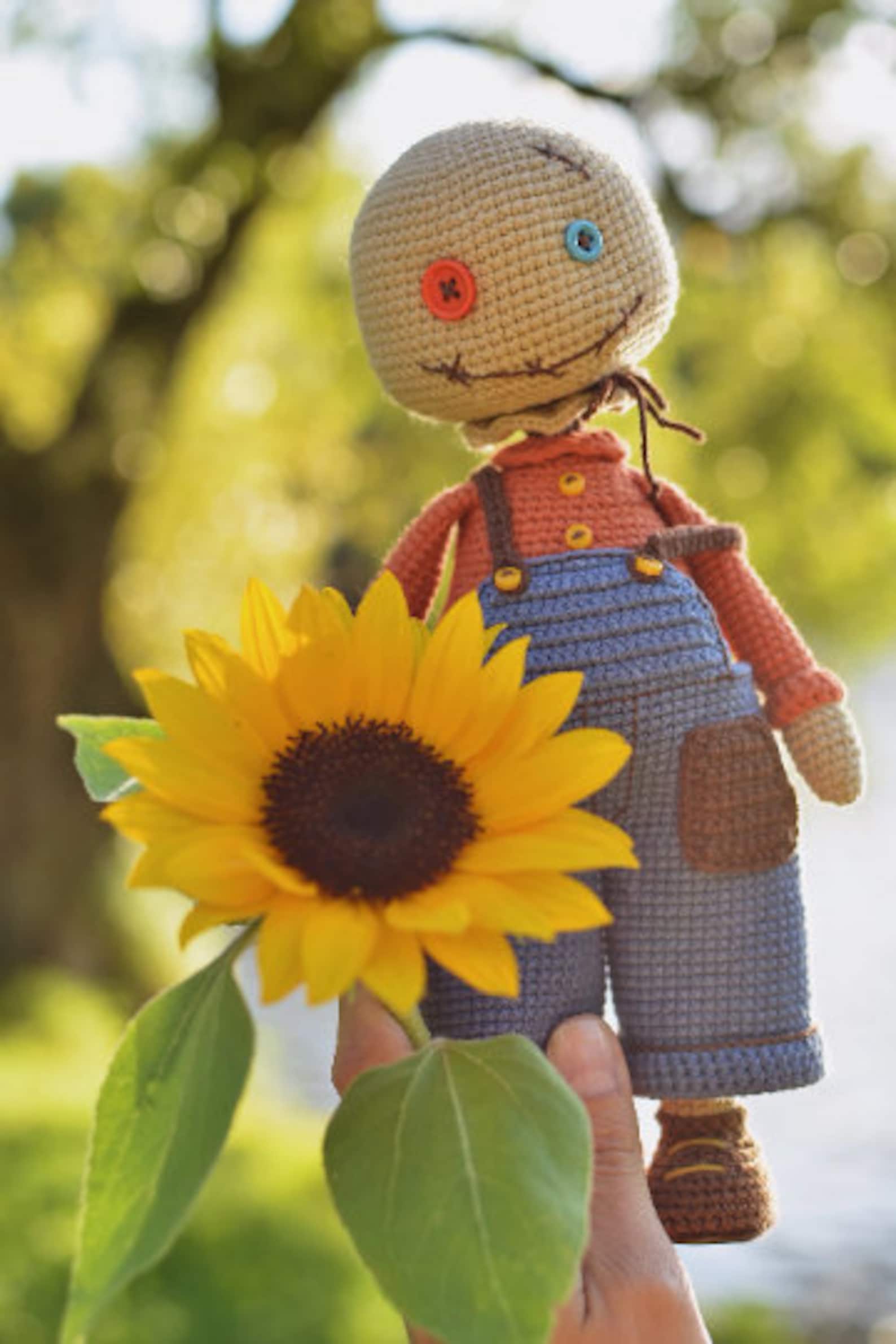 Halloween Crochet Toy Cutest Scarecrow Called Joe, PDF ENGLISH Pattern ...