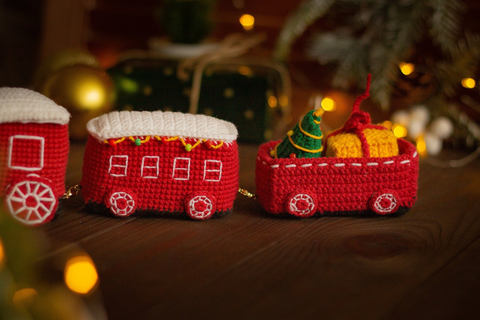 Crochet Pattern for Christmas Train Amigurumi PDF Pattern in - Etsy
