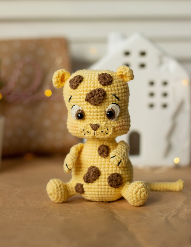 Amigurumi Leo Crochet Leopard Pattern, Cheetah Toy Tutorial, PDF ...
