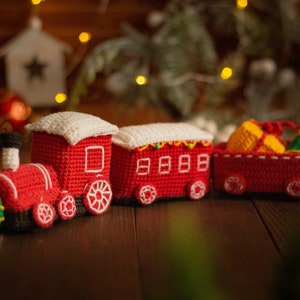 Crochet Pattern for Christmas Train Amigurumi, PDF Pattern in English ...