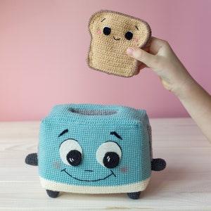 Crochet Toaster Pattern - Amigurumi Toy Toaster and Bread Pattern, PDF ...
