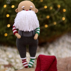 Crochet Pattern Santa Claus With Christmas Sock. Crochet Christmas Toys ...