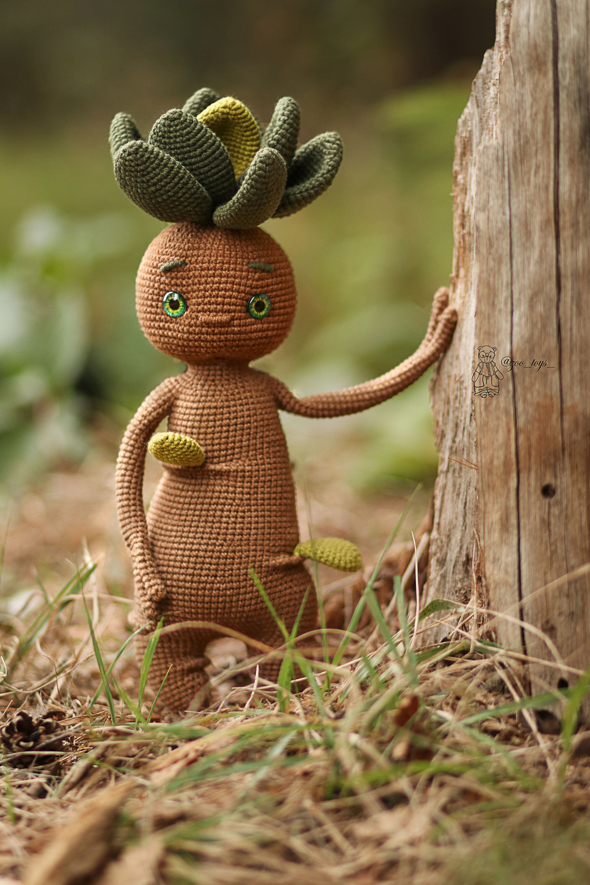 Crochet Mandrake Pattern. Monsters Crochet Pattern. Crochet - Etsy