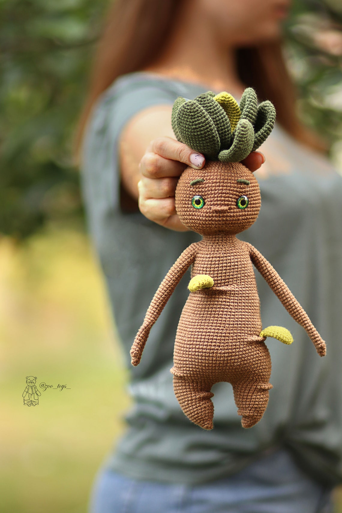 Crochet Mandrake Pattern. Monsters Crochet Pattern. Crochet - Etsy