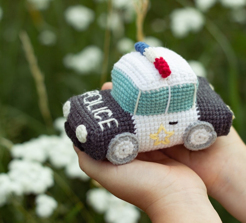 Amigurumi Crochet Patterns Set: Police Car Taxi Fire Truck - Etsy