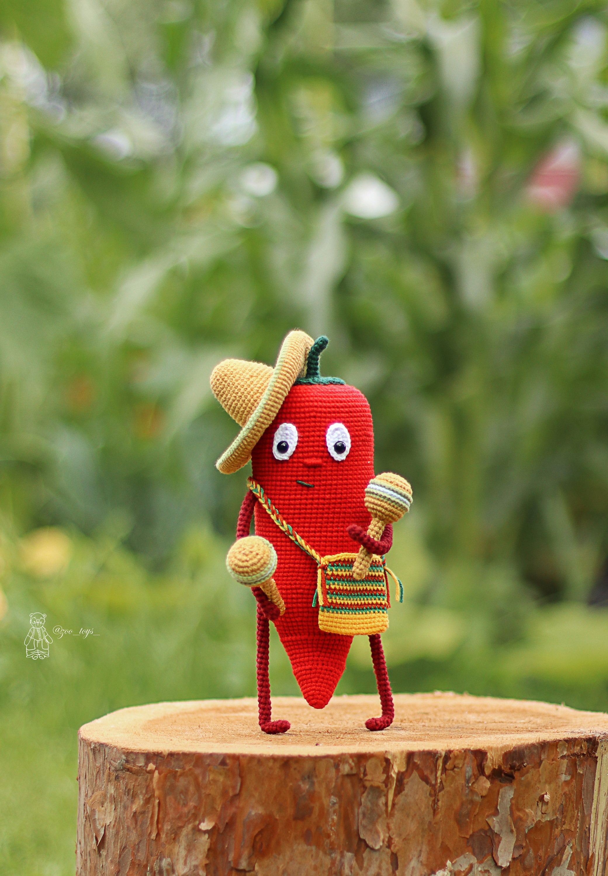 CHILI PEPPER Crochet Pattern PDF. Amigurumi Hot Pepper Pattern. Crochet ...