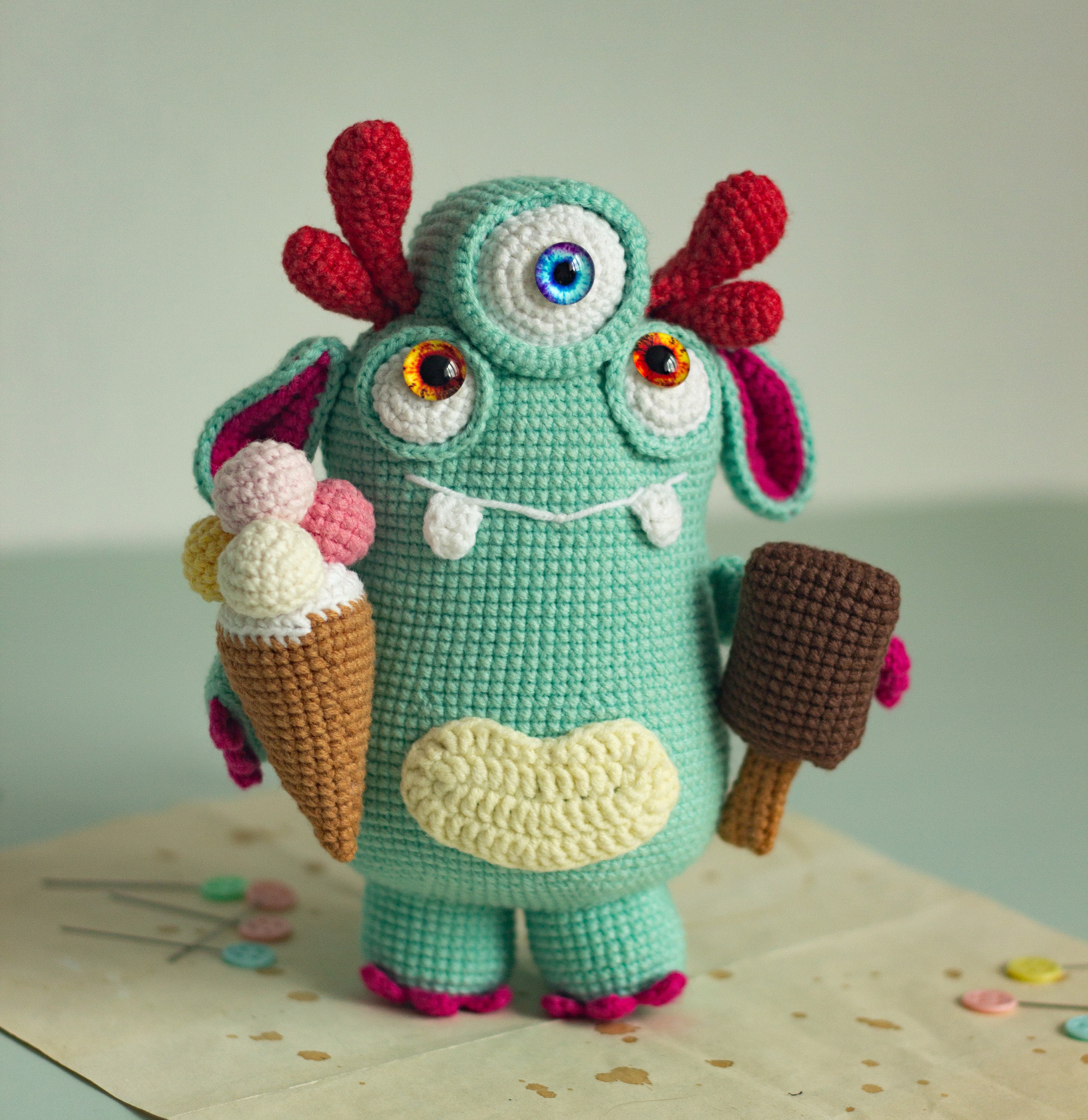 Amigurumi Cute Crochet Monster Pattern Halloween Toy Pattern - Etsy UK