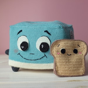 Crochet Toaster Pattern - Amigurumi Toy Toaster and Bread Pattern, PDF ...
