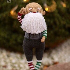 Crochet Pattern Santa Claus With Christmas Sock. Crochet Christmas Toys ...