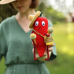 CHILI PEPPER Crochet Pattern PDF. Amigurumi Hot Pepper Pattern. Crochet ...