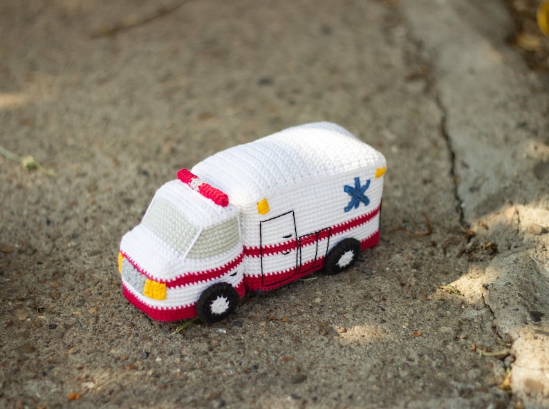 Amigurumi Ambulance Crochet Pattern, Pdf Tutorial in English and ...