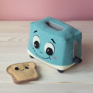 Crochet Toaster Pattern - Amigurumi Toy Toaster and Bread Pattern, PDF ...
