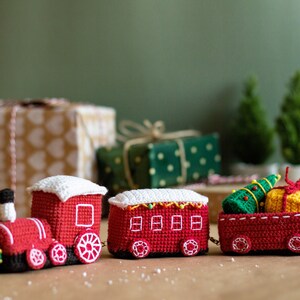 Crochet Pattern for Christmas Train Amigurumi, PDF Pattern in English ...
