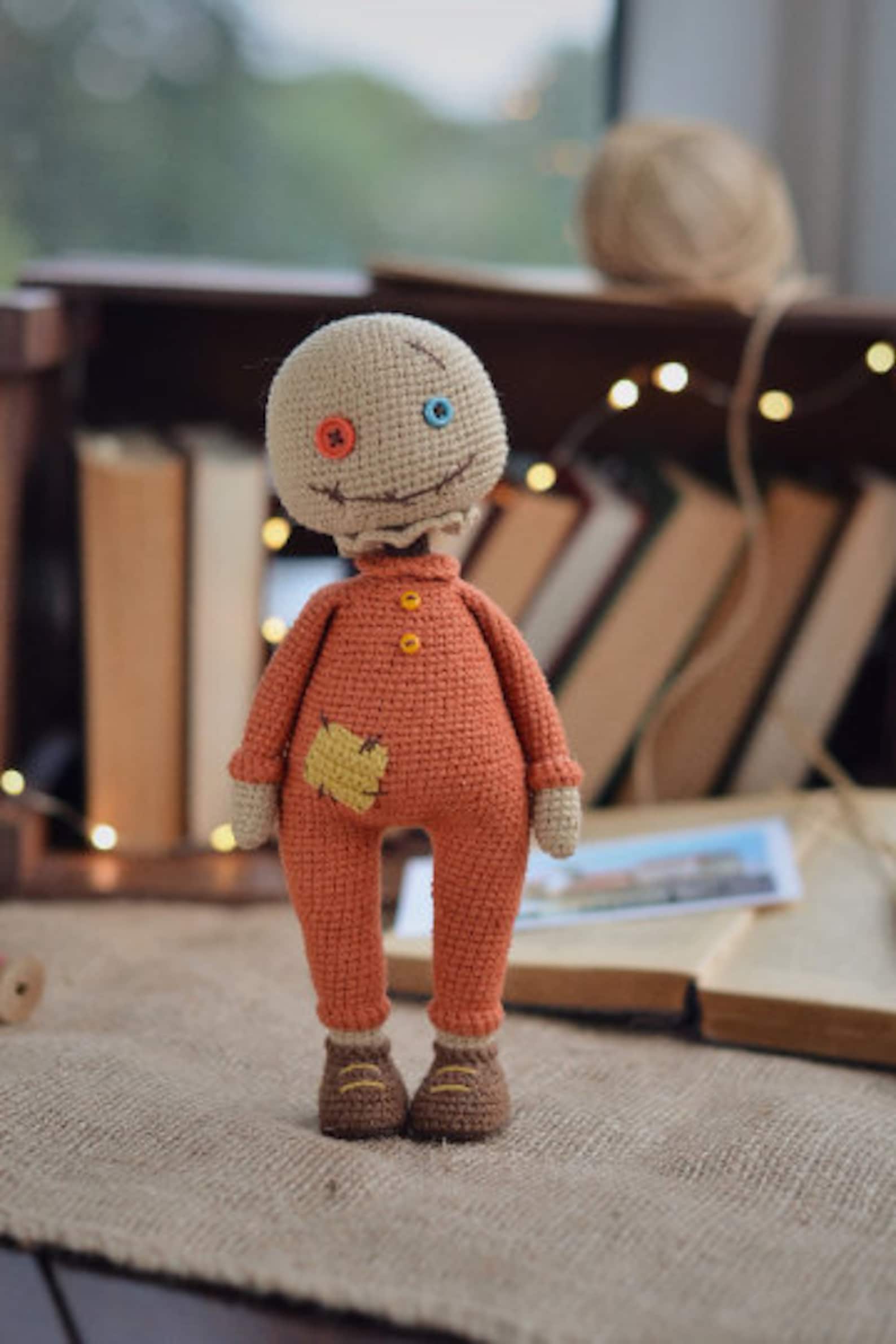 Halloween Crochet Toy Cutest Scarecrow Called Joe PDF ENGLISH - Etsy