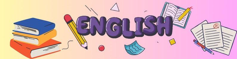 Canvas Banner and Buttons English - Etsy