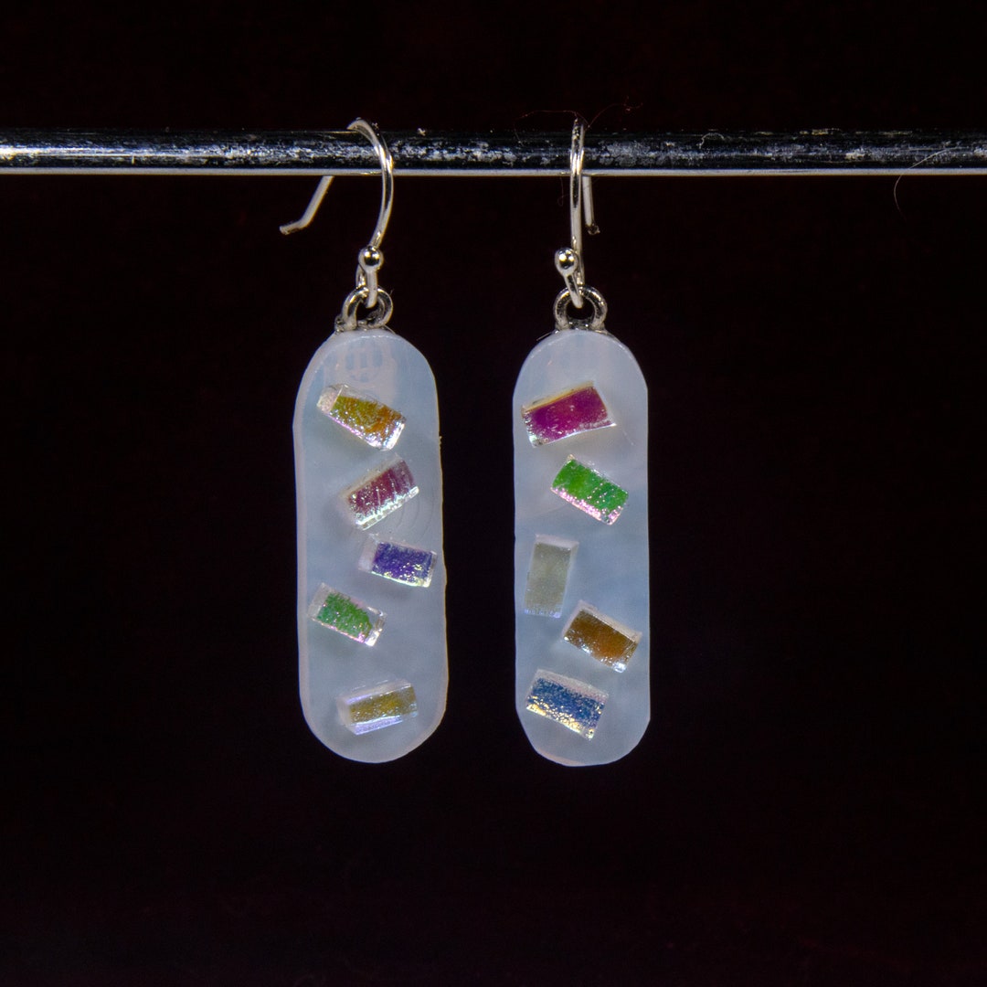 White Oval With Sprinkles - Etsy