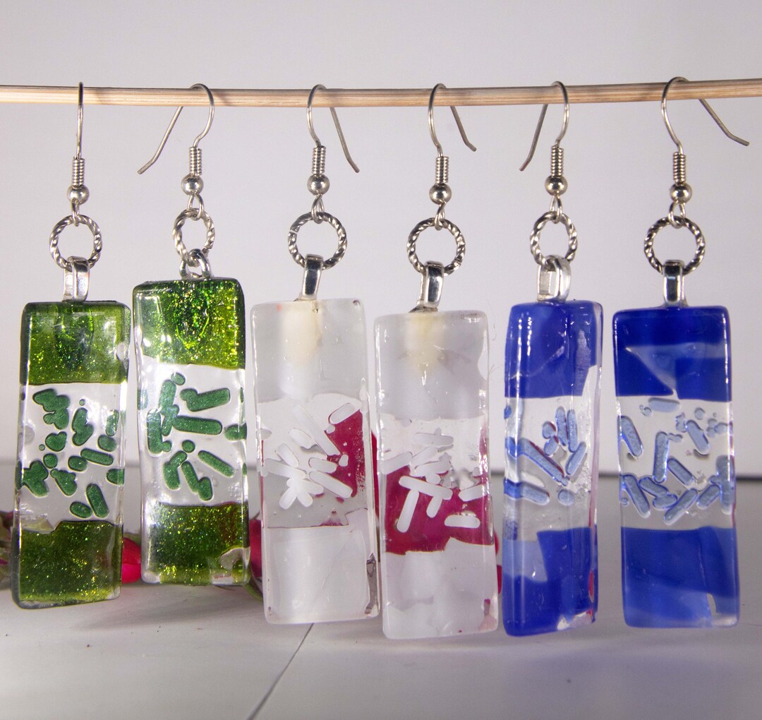 Candy Colors With Twix, Transparent Chips of Glass With Threads of the ...