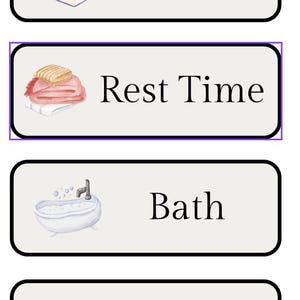 Daily Routine and Rhythm Cards - 30 Watercolor-style Schedule Cards ...