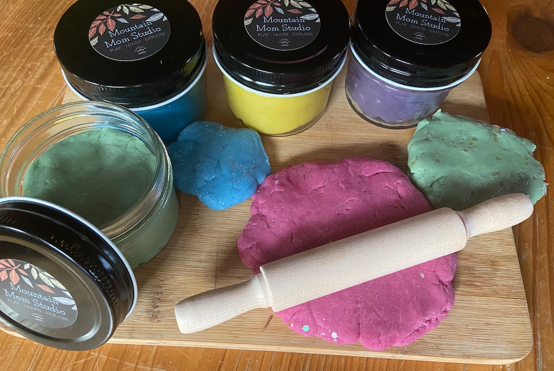 Glittery Mountain Dough - Buttery-soft Organic Dough - Single Jars or 5 ...