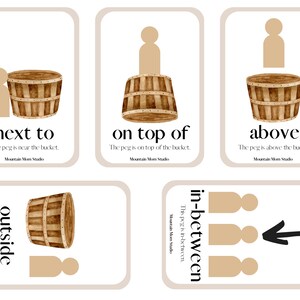 Positional Word Cards for Teaching Prepositions - Set of 21 Cards for ...