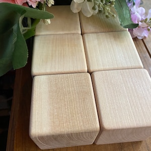2" Smoothly Sanded Large Blank Birch Wooden Blocks - DIY - Decorate ...