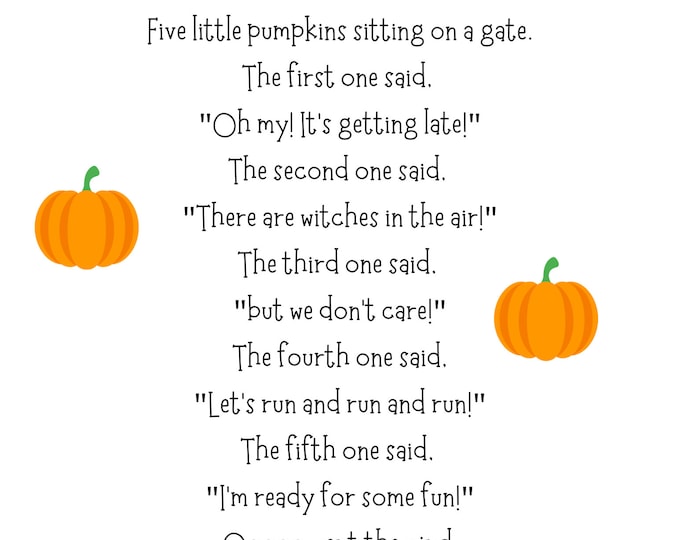 Five Little Acorns Poem - Interactive Poetry - Fall Poetry - DIGITAL ...