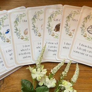 Core Values & Character Traits Cards, Wooden Tokens, +/or Wooden ...