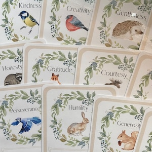 Core Values & Character Traits Cards, Wooden Tokens, +/or Wooden ...