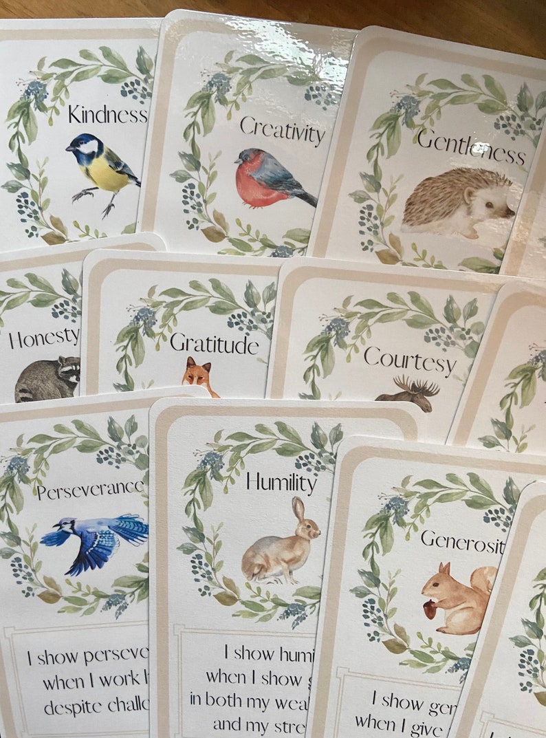 Core Values & Character Traits Cards, Wooden Tokens, +/or Wooden ...