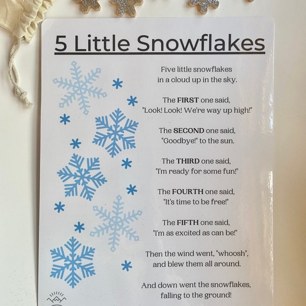 Snowflake Poem - Etsy