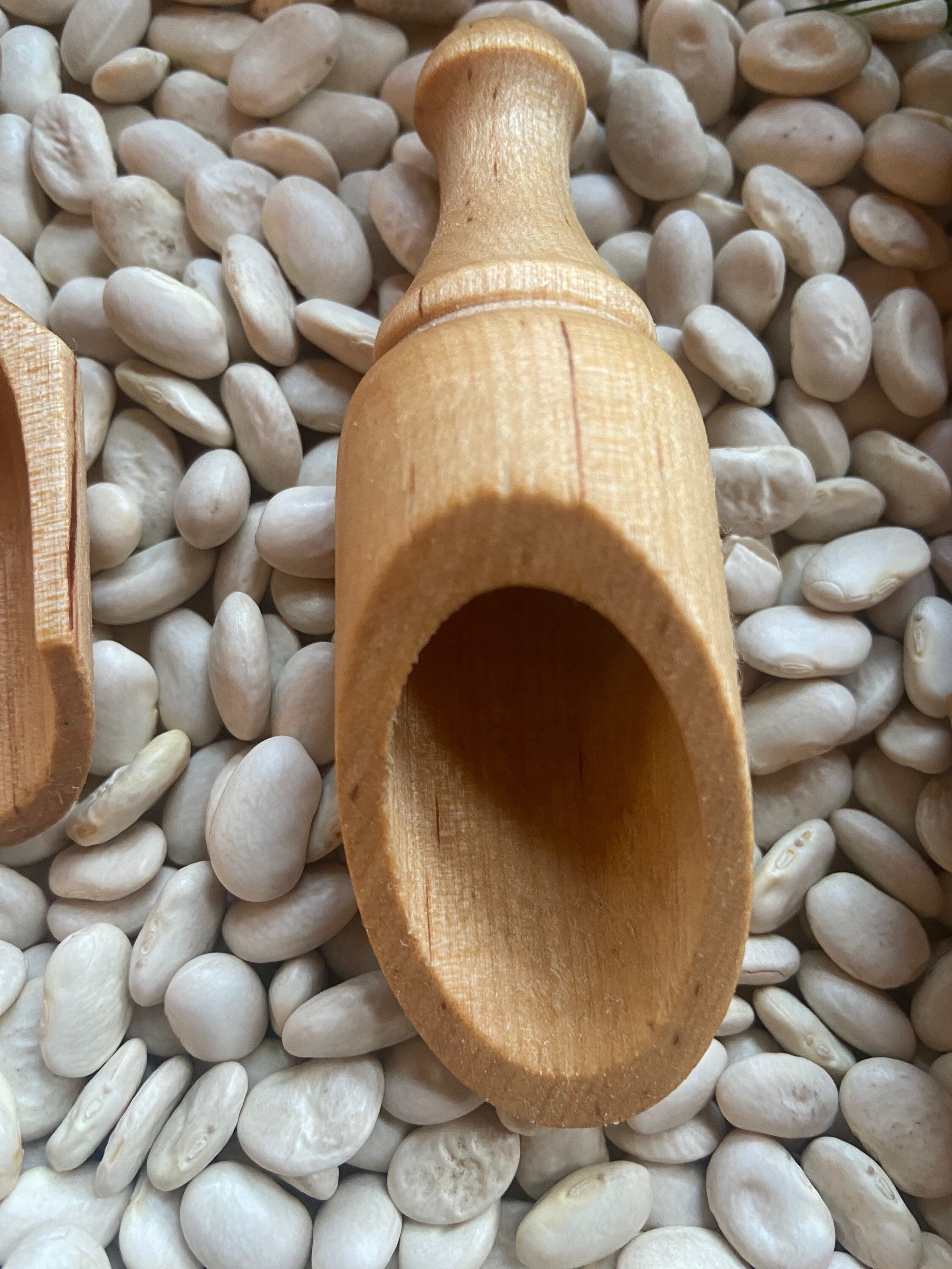 Set of Mini Wooden Scoops - Sensory Tray Scoops - Set of Three Scoops ...