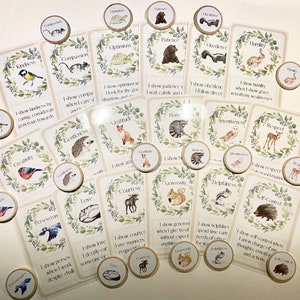 Core Values & Character Traits Cards, Wooden Tokens, +/or Wooden ...