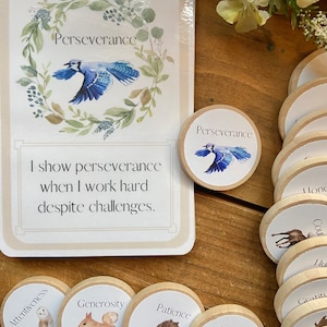 Core Values & Character Traits Cards, Wooden Tokens, +/or Wooden ...