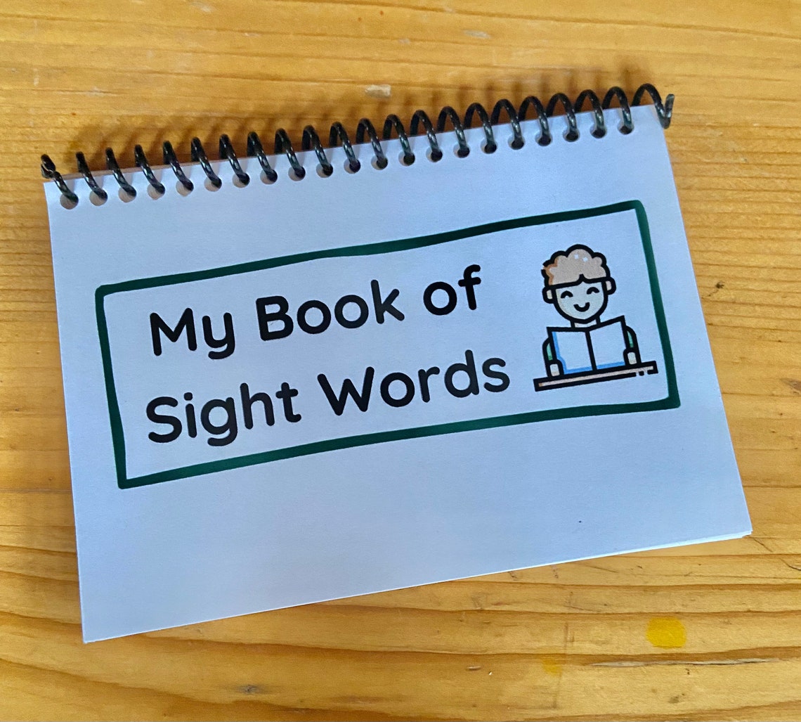 Sight Word Flip Books Learn to Read Mini Sight Word - Etsy