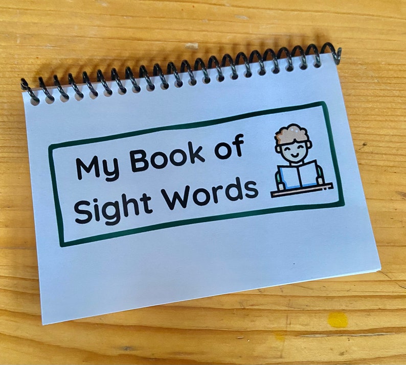 Sight Word Flip Books Learn to Read Mini Sight Word - Etsy