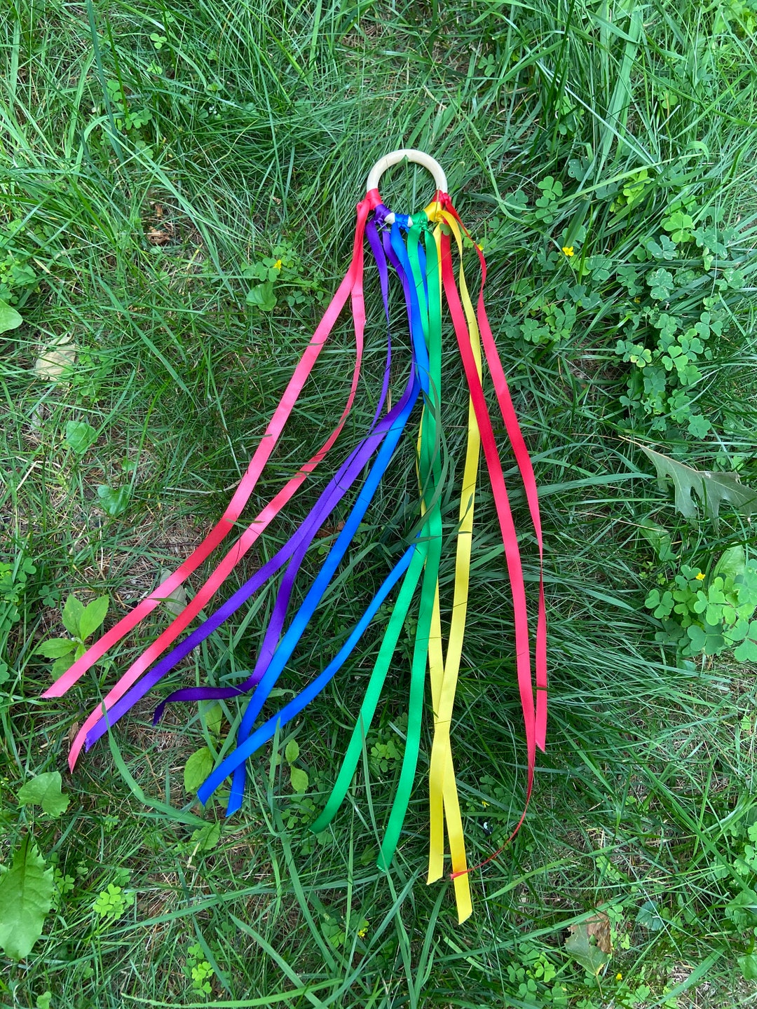 Rainbow Ribbon Hand Kite - Dance, Music, and Rhythm Wand - Dance ...