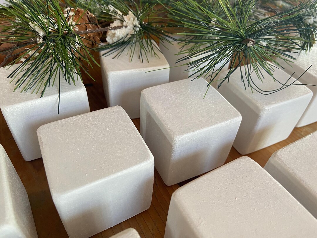 2" Smoothly Sanded Large White Birch Wooden Blocks - DIY - Decorate ...