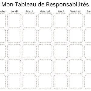 French Chore & Responsibilities Chart + 45 Tokens Bundle -watercolor ...