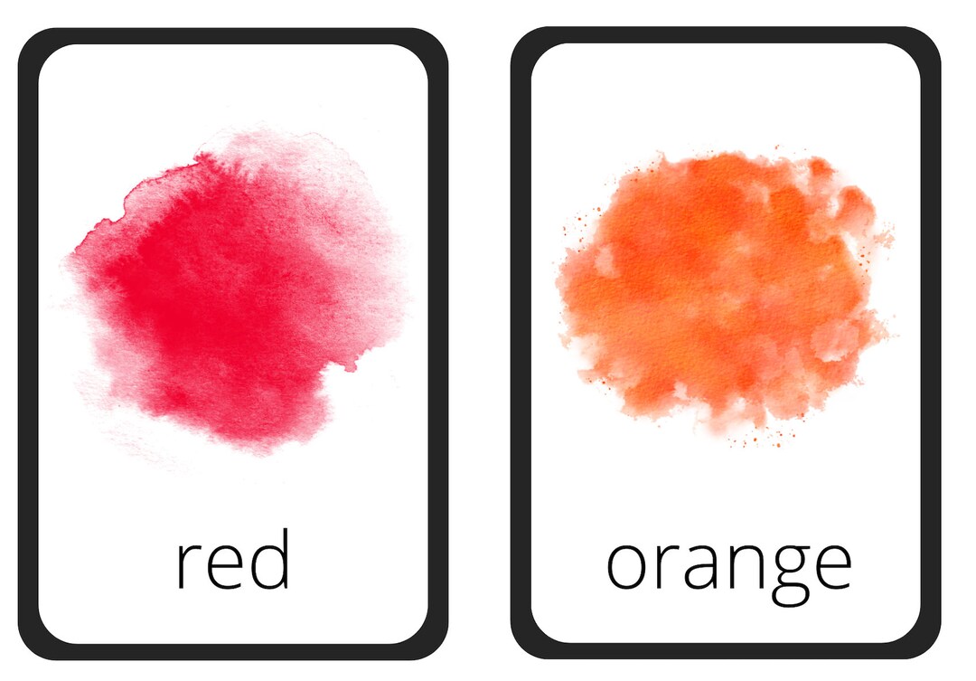 Colors Flashcards for Learning Basic Colors - Classroom, Homeschool ...