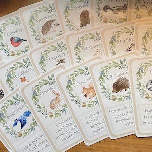 Core Values & Character Traits Cards, Wooden Tokens, +/or Wooden ...