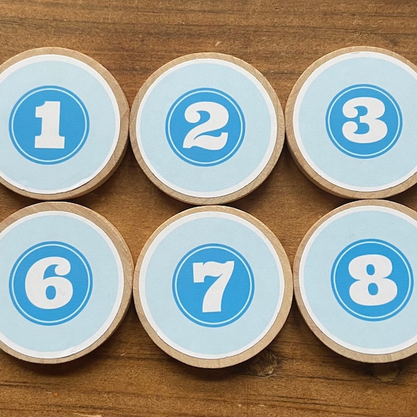 Number Magnets - Etsy