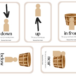 Positional Word Cards for Teaching Prepositions - Set of 21 Cards for ...