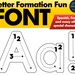 Tracing Font Letter Trace Font Letter Formation Font Writing Letters ...