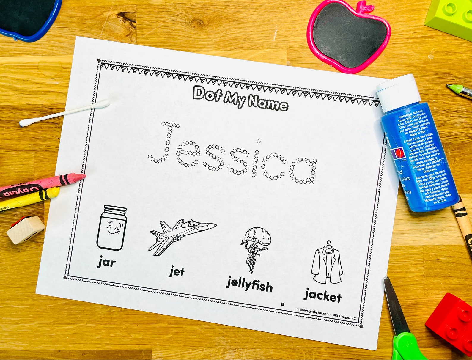 Name Activities for Preschool and Kindergarten - Teaching Activity for ...