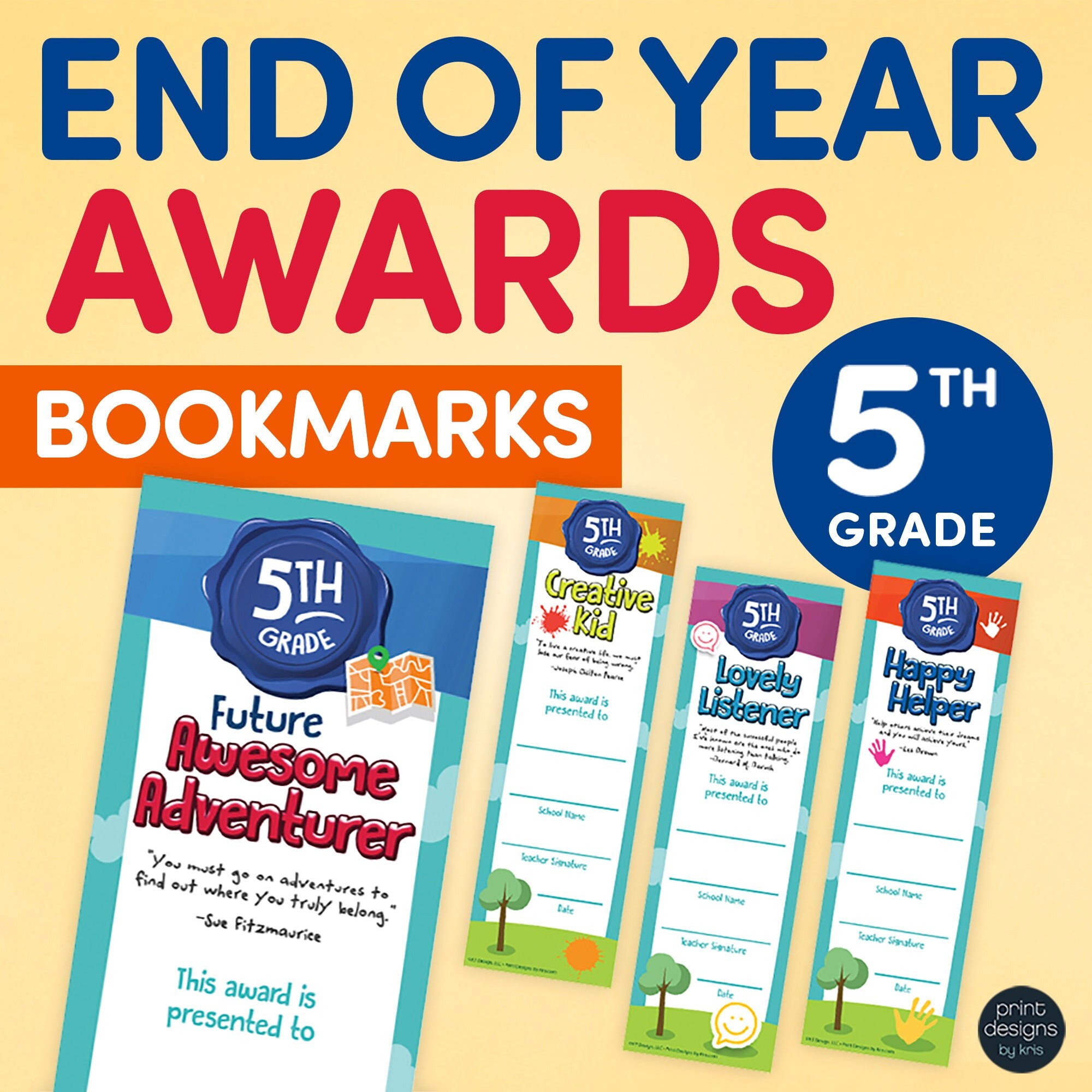 End of Year Student Awards Student Superlatives Student - Etsy