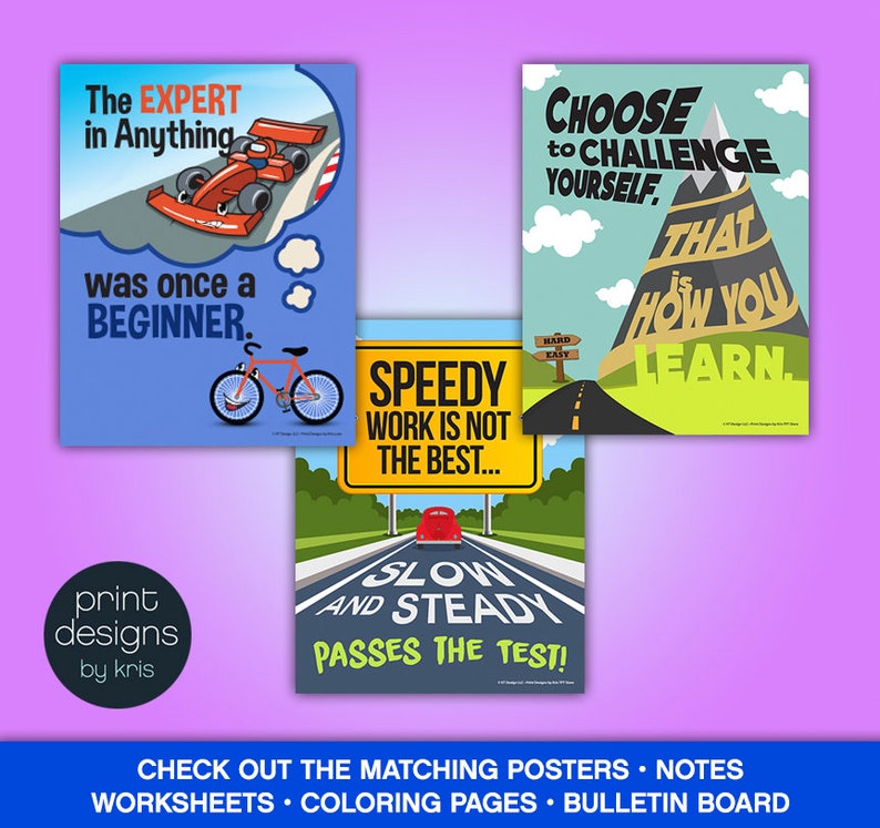 Growth Mindset Posters • Growth Mindset • Teacher Notes • Growth ...