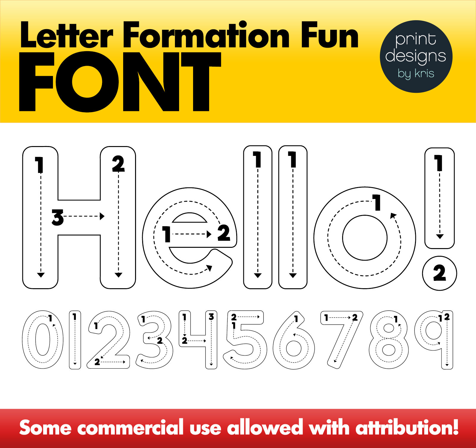 Tracing Font • Letter Trace Font • Letter Formation Font • Writing ...