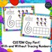 Playdoh Number Mats - Play Dough Number Mats - Learn Numbers for ...